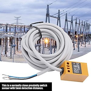 Maxmartt Tl-Q5Mc2 Inductive Switch,TL-Q5MC2 NPN Proximity Sensor Switch Inductive Sensor 3 Wire Normally Close Distance 5mm