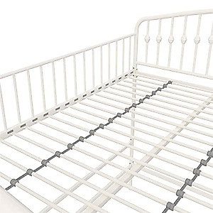 Novogratz Bushwick Metal Full Loft Bed, Off White