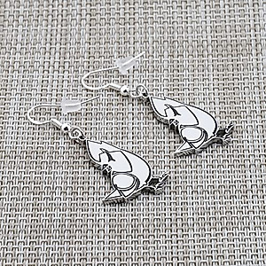 The Owl Home Palisman Earring The Owl Home Movie Fans Gift Red Cardinal Earring Red Cardinal Gift (Red Cardinal Earring)