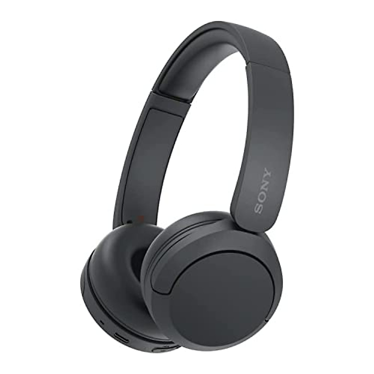 Sony WH-CH520 Wireless Bluetooth On-Ear Headset with Microphone (Black) Bundle with Bluetooth Locator (Works with Apple Find My) Keychain Bundle (2 Items)