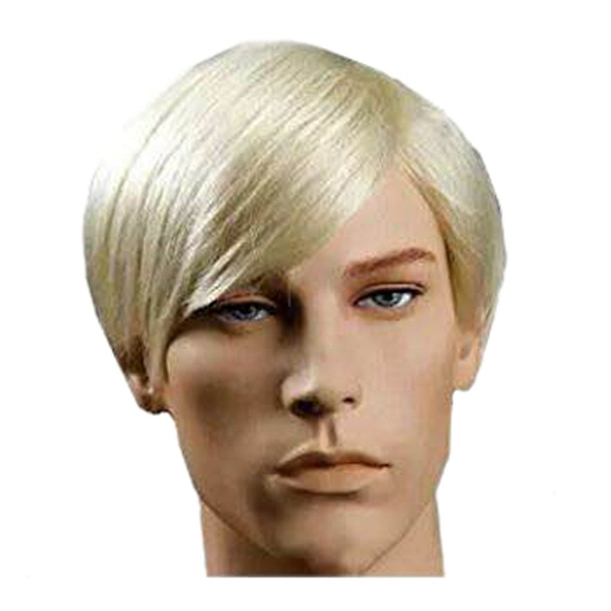 OYSRONG New Handsome Short Straight Golden Blonde Color Ken Costume Cosplay Heat Resistant Fibre Halloween Wig