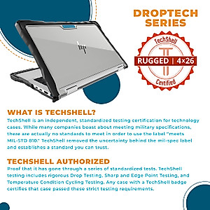 Gumdrop DropTech Laptop Case Fits HP EliteBook x360 1030 G7/G8 (2in1). (Does Not Fit Other G7/G8 Models)–Drop Tested, Rugged, Shockproof Bumpers for Reliable Device Protection– Black