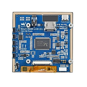XYGStudy 4inch HDMI Capacitive Touch IPS LCD Display (C) Screen Resolution 720×720 Compatible with All Versions of Raspberry Pi 4 3 Jetson Nano AI PC Windows 11/10 / 8.1/8 / 7