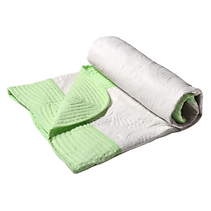 Oussum Lightweight Cotton Embossed Quilted Baby Toddler Blanket Newborn Winter Sleeping Quilt 35x45 Inches (Green)