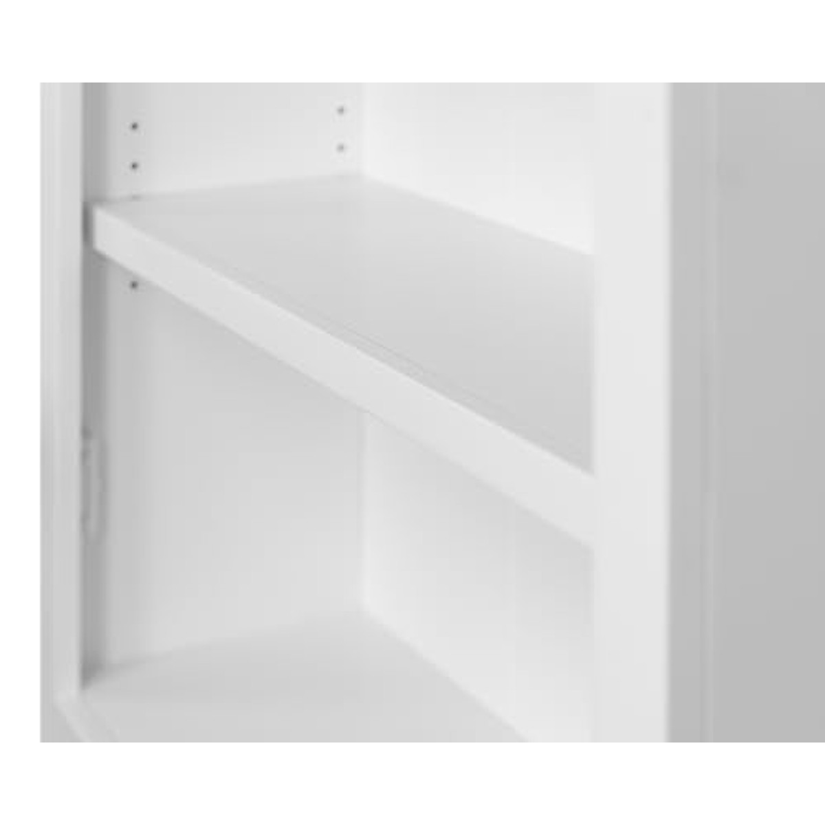 Martin Furniture Modern Wood Lower Doors Bookcase, Office Bookcase, Office Shelving, Office Storage, Fully Assembled, White