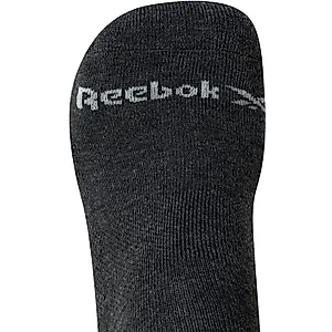 Reebok Men's Crew Socks - 10 Pack Stretch Performance Cushioned Crew Socks - Arch Support Athletic Socks for Men (6-12.5), Size 6-12.5, Classic Grey