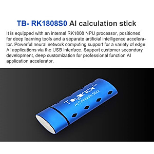 Toybrick TB-RK1808S0 AI Calculation Stick RK1808 NPU Processor for deep Learning Tools and a Separate Artificial Intelligence Accelerator