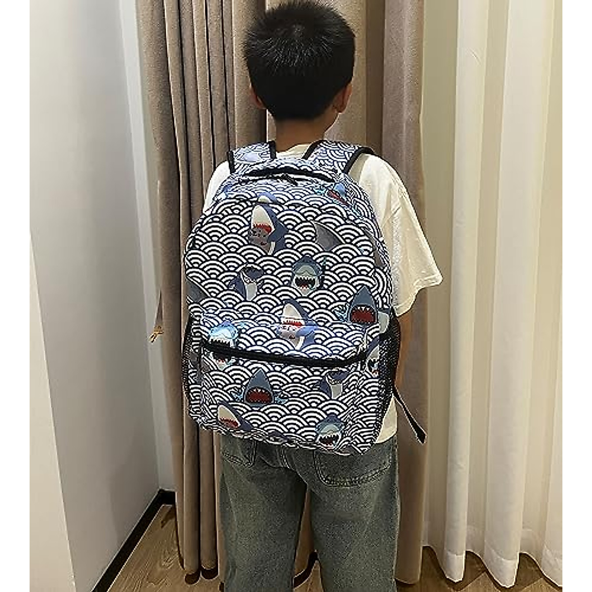 MAZACUIR Shark Backpack for kids,cartoon Backpack Boy School Backpacks, Backpack for kids