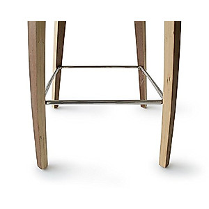 Nicer Furniture Cherner Counter Stool Walnut finish Dining Stool Wood Base