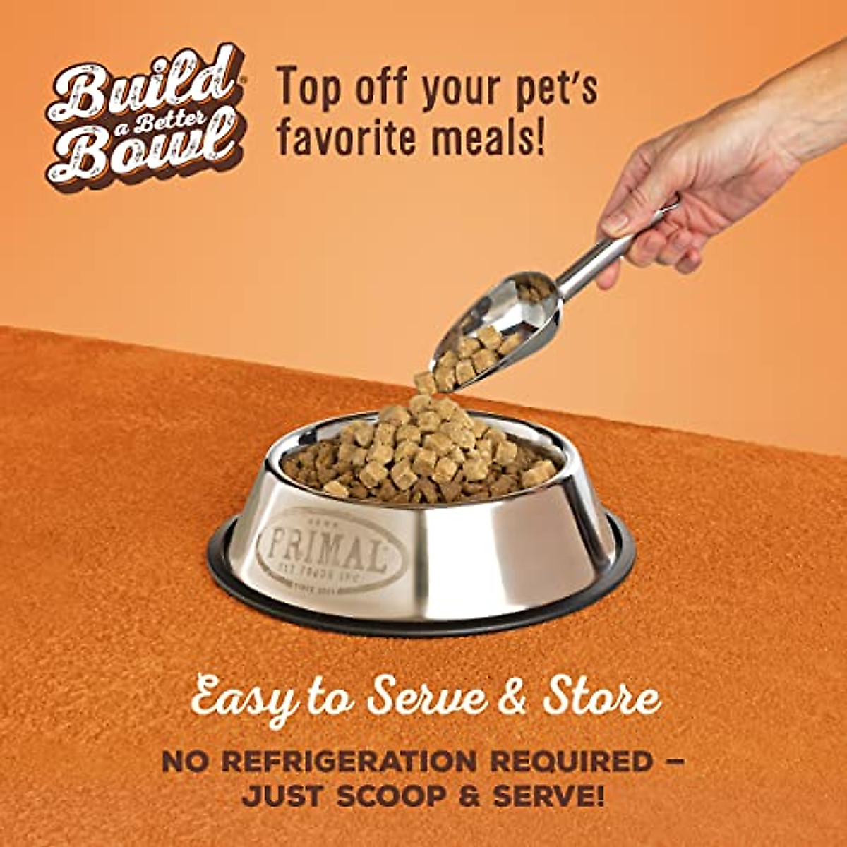 Primal Cupboard Cuts Freeze Dried Raw Cat Food & Dog Food Topper, Grain Free Meal Mixer for Dogs & Cat (Beef, 3.5 oz)