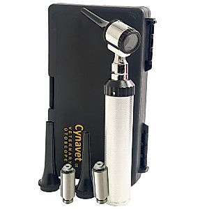 New Cynamed Led Veterinary Otoscope Set Animal Diagnostic Instruments 1 Extra Replacement Bulb Cynamed