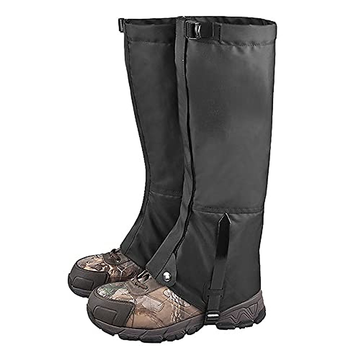 LIXADA Hiking Gaiters Leg Gaiters Waterproof and Adjustable Snow Boot Gaiters for Outdoor Hunting Skiing Motorcycle Camping Running Walking Backpacking
