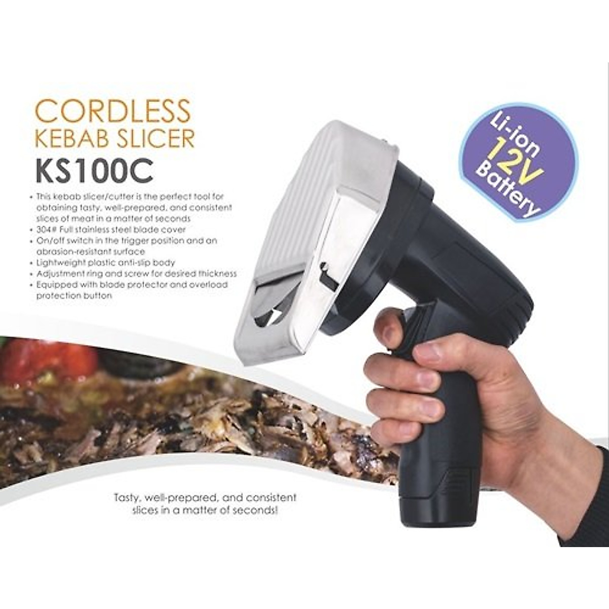 Wonderper Cordless Kebab Knife Shawarma Slicer