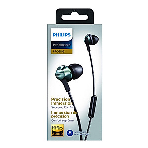 PHILIPS Pro Wired Earbud & In-Ear Headphones with Microphone, Ear Phones, In-Ear Headphones with Mic, Wired Earbuds, Powerful Bass, Lightweight, Hi-Res Audio, 3.5mm Jack for Phones and Laptops Comfort