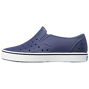 Native Shoes, Miles, Kids Shoe, Regatta Blue/Shell White, 3 M US Little Kid