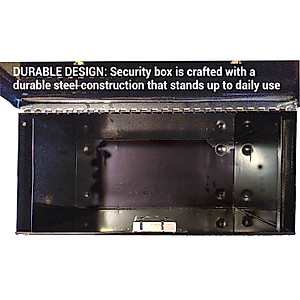 Master Lock File Box with Lock, Large Locking File Box for Documents, Steel Lock Box with Keys, 7148D