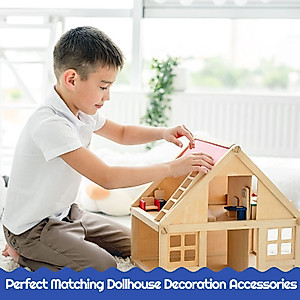 10 Pieces Mini Dollhouse Tool Set Mini Doll House Repair Multi Tool Include A Red Tin Box, 4 Outdoor Tools and 5 Repair Tools, Funny Mini Party Dollhouse Decoration Accessories