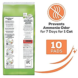 Purina Tidy Cats Breeze Litter System Cat Pad Refills, Breeze Morning Fresh Scent 10ct. Refill Pack - 10 Count (Pack of 1)