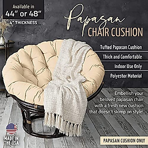 Mozaic Home Papasan Cushion, 48 in x 48 in x 4 in, Blush Pink