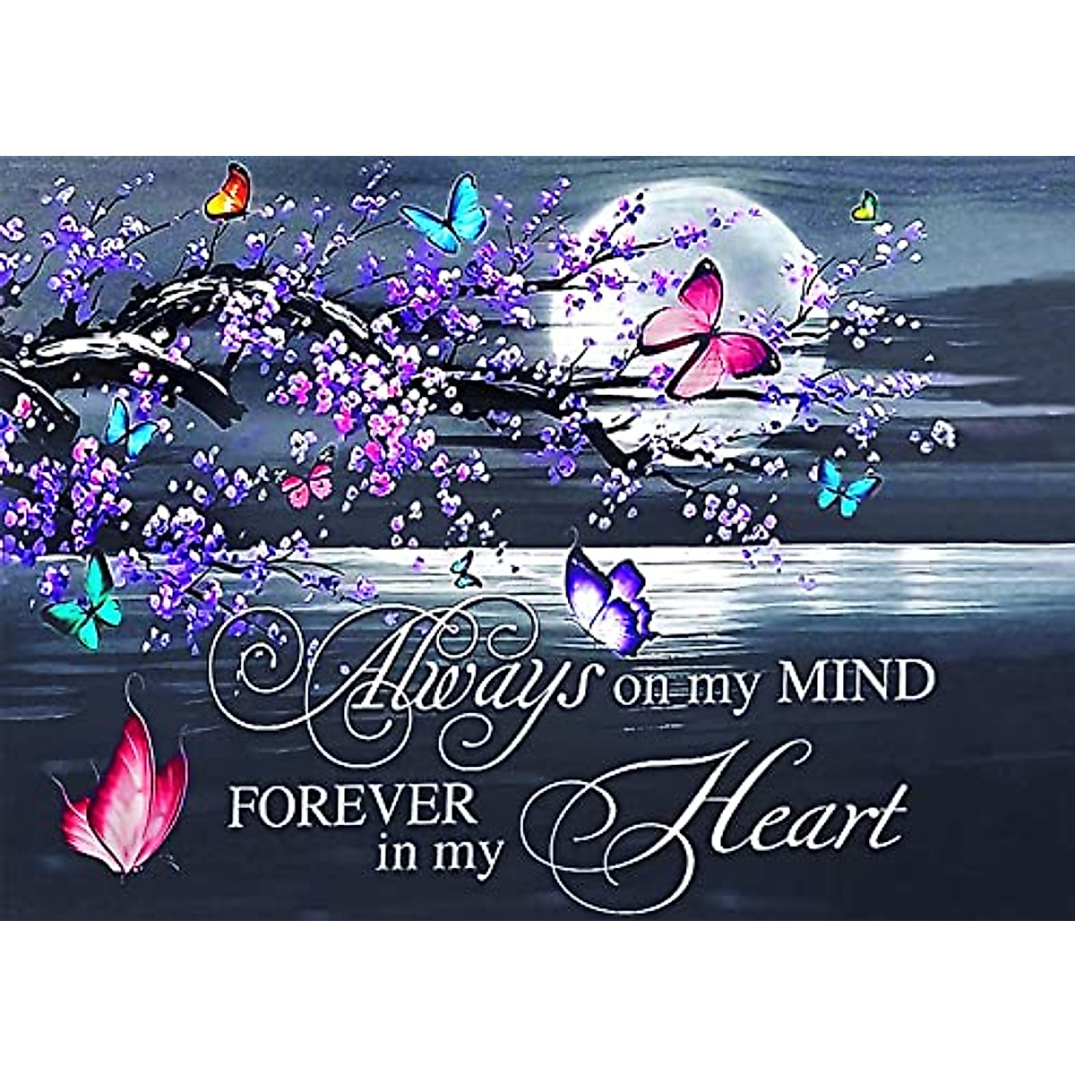 LFMU DIY 5D Diamond Painting Kits for Adults and Children, Full Round Drill Diamond Art Moon Butterfly Embroidery Diamond Painting, Used for Home Wall Decoration Gifts (12x16inch)