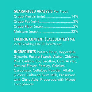 iHeartDogs Brushy Sticks - Dental Treats for Dogs Removes Plaque and Tartar Buildup - Grain-Free Dog Teeth Cleaning Chews Made with Chicken - 30 Mini Sticks