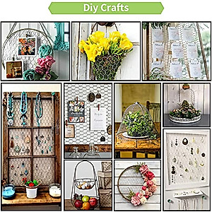 MIVERYEA Chicken Wire 16.9 in x 32.8 Feet, Metal Chicken Wire Fencing Mesh for Crafts, 0.6 Inch Hexagonal Galvanized Netting for Poultry Rabbit Coop