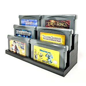 Stepped 6 Game Gameboy Cartridge Display