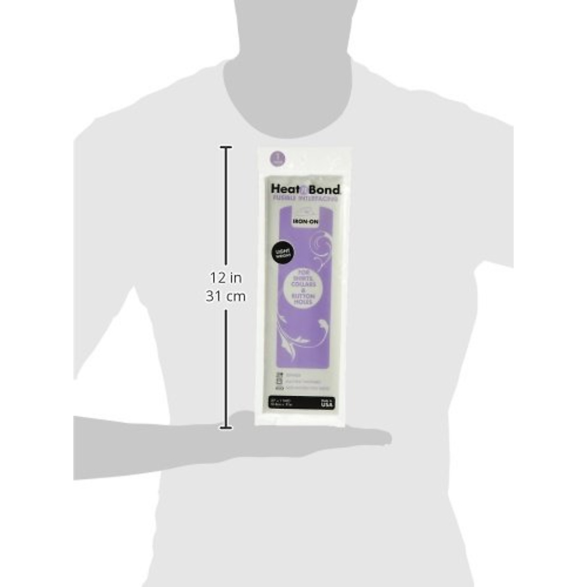 HeatnBond Q3336 Non-Woven Fusible Light Weight White 20" x 1 Yard