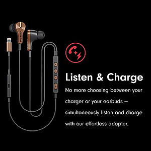RAYZ Pioneer Plus (Black) Active Noise Cancelling Wired Earphones with Microphone in Ear Corded Smart Noise Reduction, Auto-Pause, Hands-Free, Hey Siri MFI Certified Compatible iPhone, iPad, iPod
