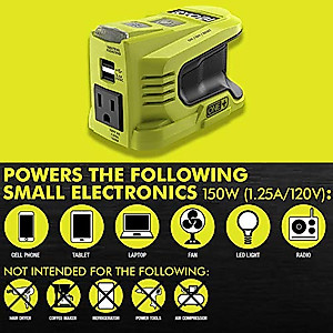 RYOBI 300-Watt and 150-Watt Powered Inverter Generators Model RYi450BG-CMB