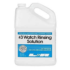 L And R #111 Ultrasonic Waterless Watch Cleaning and #3 Watch Rinsing Solution