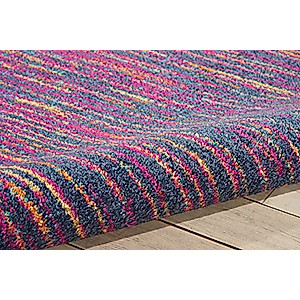 Nourison Passion Abstract Multicolor 2'2" x 7'6" Area -Rug, Easy -Cleaning, Non Shedding, Bed Room, Living Room, Dining Room, Kitchen (2x8)