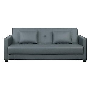 Pearington Mia Sofa Bed- Microfiber, Multi Position Bedroom, Living Room, or Office Futon; Couch Sleeper and Lounger with Extra Storage under Bottom Cushion, Dark Grey, Model:MIA-LG-15