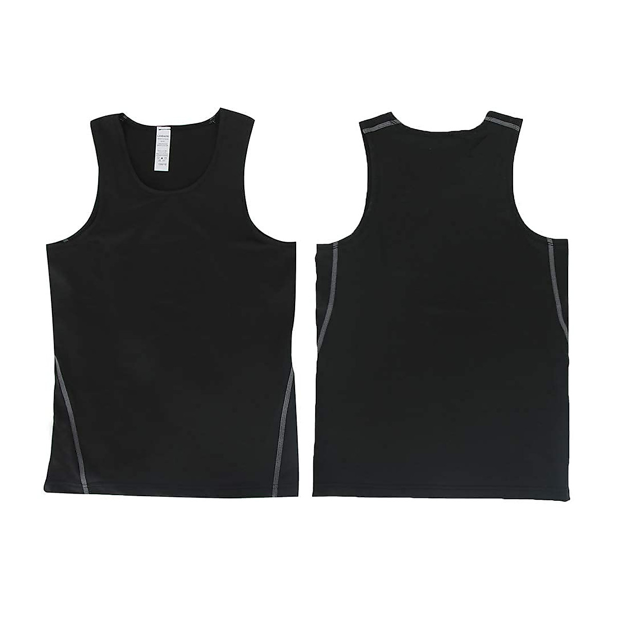 Youth Boys Girls Compression Tank Tops Athletic Sleeveless Shirt Undershirts Workout Base Layer Vest (3 Pack-White*3, 10)