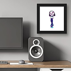 Trends International Gallery Pops Marvel Spidey And His Amazing Friends - Ghost-Spider Wall Art, Black Framed Version, 12'' x 12''