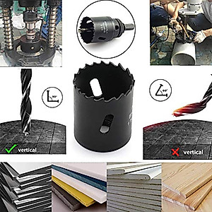 HJ Garden 5pcs 2 inch Desk Wire Cord Cable Grommets Hole Cover with Hole Saw Kit High Speed Bi-Metal Holesaw Drill Bits for Office PC Desk Cable Cord Organizer