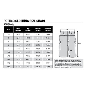 Rothco BDU Cargo Shorts Men’s Outdoor Shorts Hiking Shorts, Tiger Stripe Camo, M