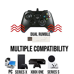 Chasdi Xbox one Wired Controller for All Xbox One Models, Series X S, and PC V2 (Blue)