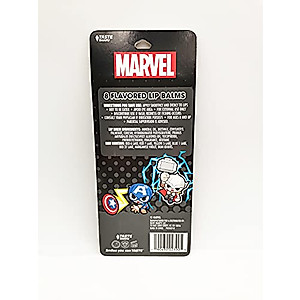 Taste Beauty Marvel Comic Book–Themed Flavored Lip Balm Variety Pack, 8 Tubes