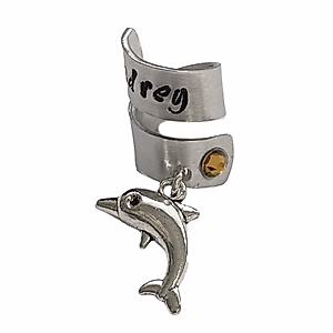 International Nurse day Gift, Personalized Stethoscope ID Name Tag with custom charm, Hand stamped Stethoscope Charm, Nurse Birthday Gift, RN Tag, RN gift, Nursing school graduation gift