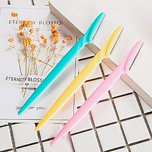 Eyebrow Trimmer 10pcs Portable Eyebrow Razor Shaver Shaper Facial Hair Remover Cutter Scissors Eyebrow Shaping Tool Face Makeup