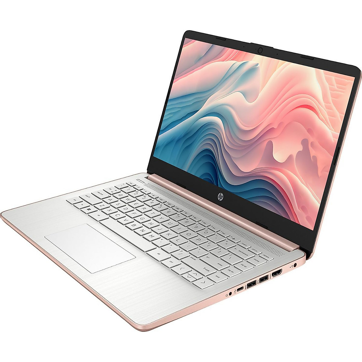 HP Newest 14 Laptop, Intel Celeron N4120 4-Core Processor, 32GB Memory, 14" HD Micro-Edge Display, 64GB Storage, Webcam, USB-C, Windows 11 Home, Bundled with 250GB External SSD & 1 Year Office 365