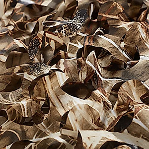 Senmortar Camo Netting, Bulk Roll Camouflage Netting Dry Grass Camo 5 x 9.8 ft, Military Hunting Mesh Nets Free Cutting for Hunting Blind Sunshade Shooting Theme Party Decoration