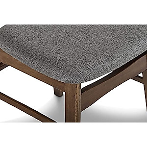 New Classic Furniture Morocco Dining Chair with Cushion, Set of 2, Dark Gray