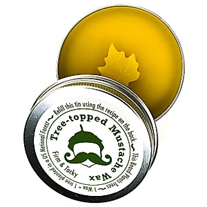 Green Beard Grmng 2oz. Tree-topped Mustache Wax Tacky Firm - from