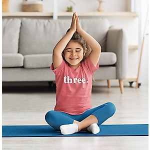 3rd Birthday Girl Outfit 3 Year Old Girls Shirt Three Shirts 3t Toddler Third (as1, Age, 4_Years, White on Mauve)