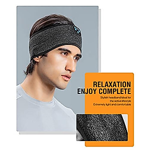 Fulext Sleep Headphones Bluetooth Sleeping Headband Headband Headphones - Headphones For Sleep - Sleeping Headphones For Side Sleepers,Birthday Father Mother Valentine's Day Gifts for Women Men