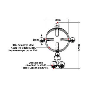 2Pcs Nipple Rings For Women Nipple Shield Rings Adjustable Pressure Nipple Rings Stainless Steel Nipple Shield Rings Bar Nipple Rings Body Nipple Jewelry Non-Piercing (silver)