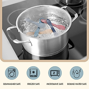 5 Pieces Baby Spoons Silicone Baby Spoons Infant Baby Feeding Spoons Soft Silicone Baby Spoons Bendable Baby Food Spoon Toddler Training Spoon for Infant Kids Toddlers Children Baby Gift