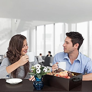 Lovitgo Buffet Cabinet with Coffee Station Organizer, Farmhouse Coffee Bar Cabinet with Adjustable Shelves, Wooden Sideboard, Kitchen Buffet Furniture for Kitchen Dinning Room Living Room Hallway